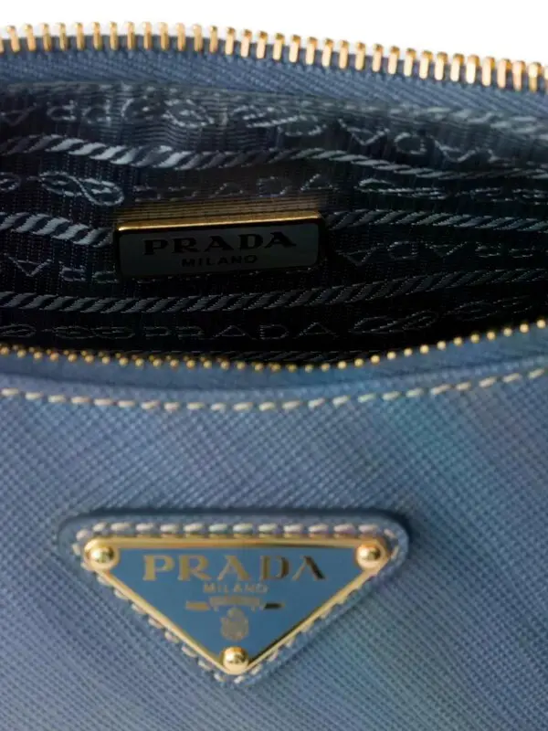 Prada Re-edition Mini Saffiano Leather Bag - Blue