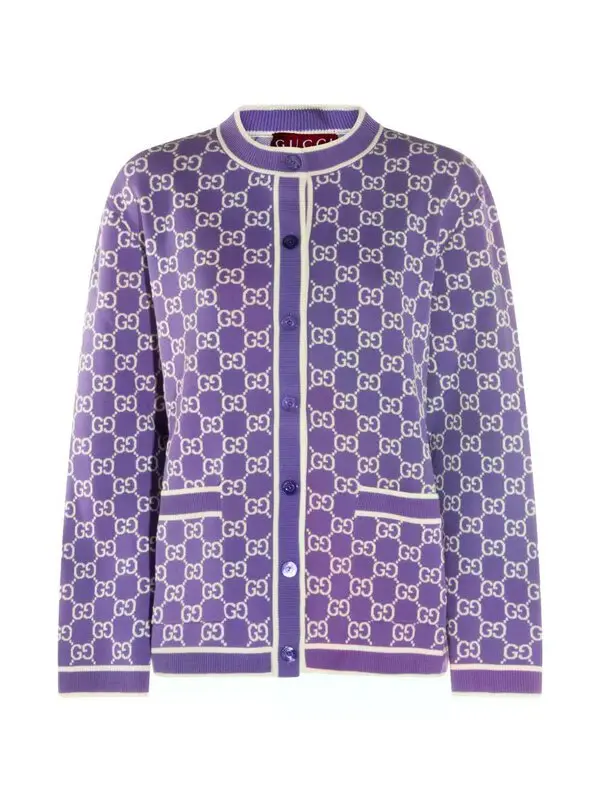 Gucci Monogram Cotton Cardigan