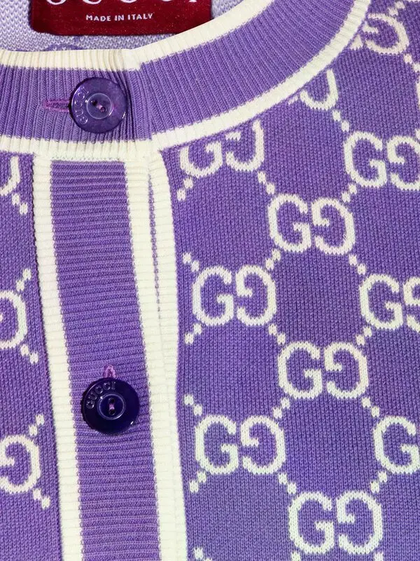 Gucci Monogram Cotton Cardigan