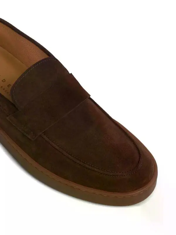 HENDERSON BARACCO Suede Penny Loafers - Brown