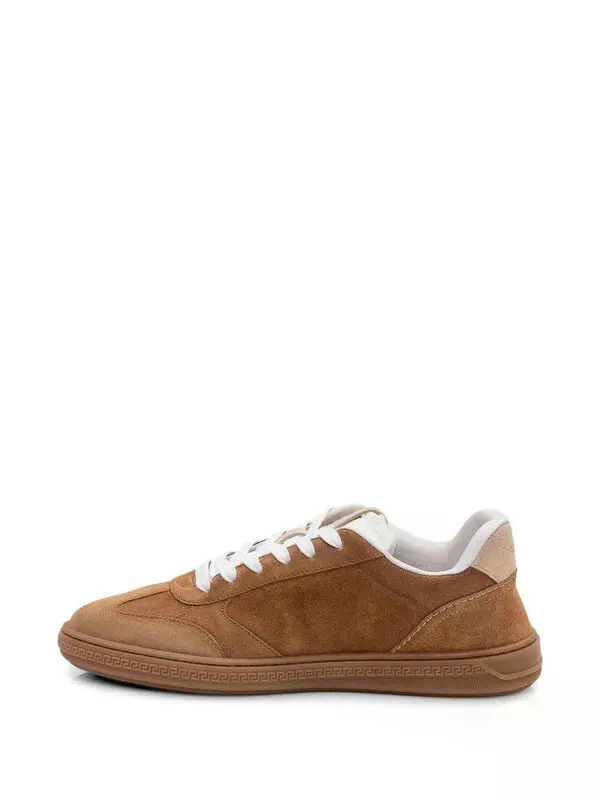 Versace Suede Low-top Sneakers - Brown