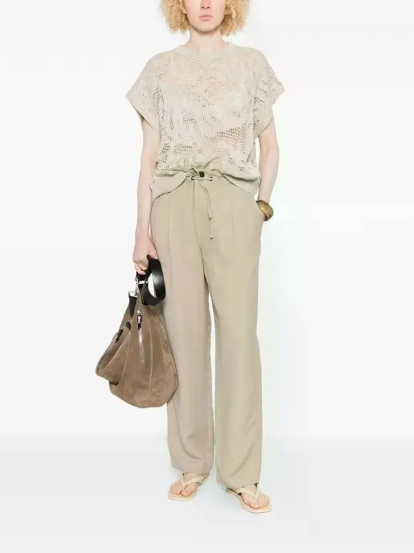 Brunello Cucinelli Drawstring Pences Trousers