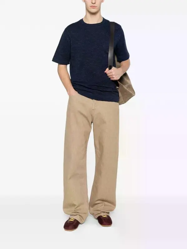 Woolrich Crew-neck Knitted T-shirt - Blue