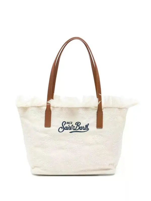 MC2 SAINT BARTH Mid City Floral Shoulder Bag - Neutrals
