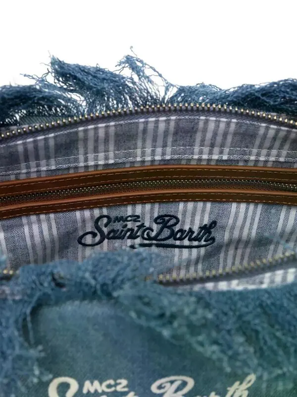 MC2 SAINT BARTH Logo-embroidered Tote Bag - Blue