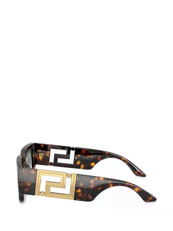 Versace Logo-detail Sunglasses - Brown