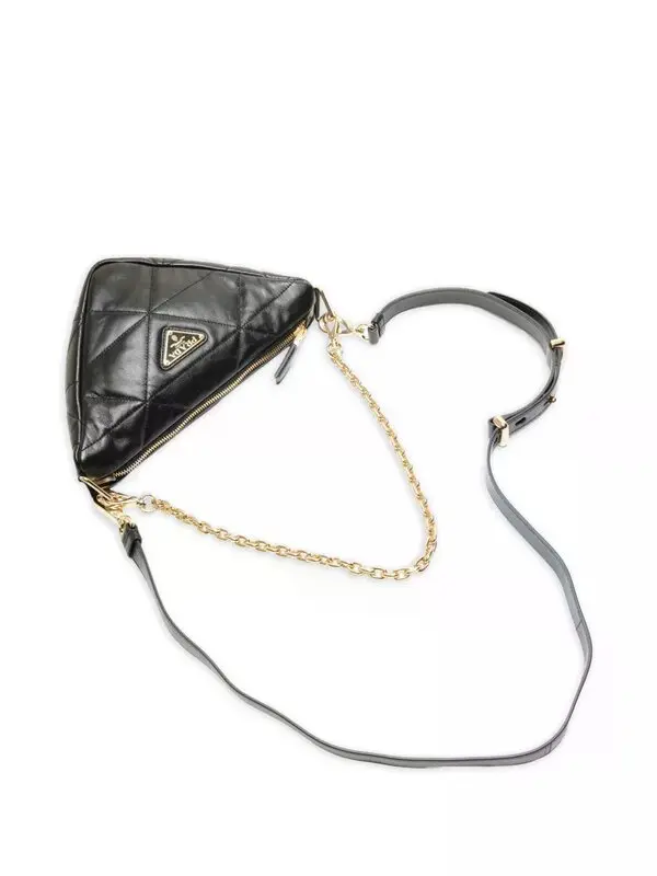 Prada Triangle-shaped Quilted Cross Body Bag