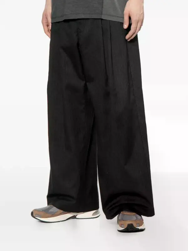 Comme Des Garçons Wide-leg Twill Trousers