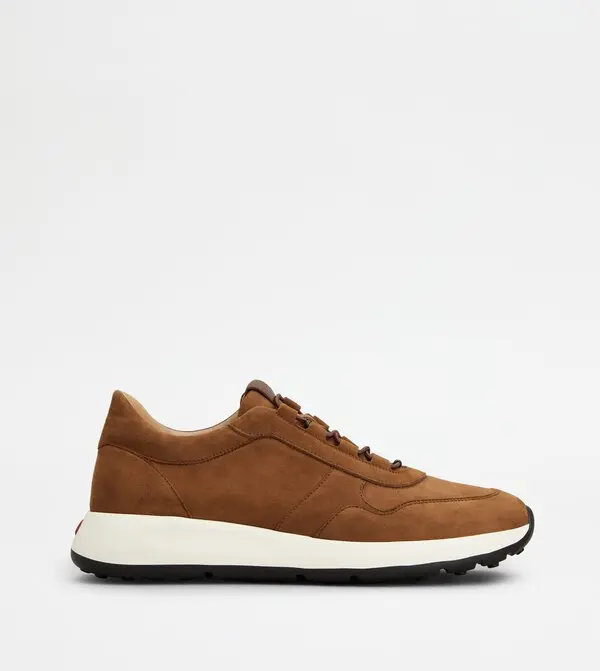 TOD'S Red Dot Pashmy Suede Sneakers