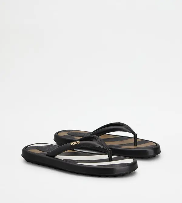 TOD'S Leather Thong Sandals