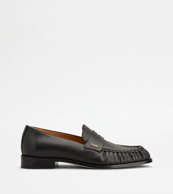 TOD'S Leather Loafers - Black