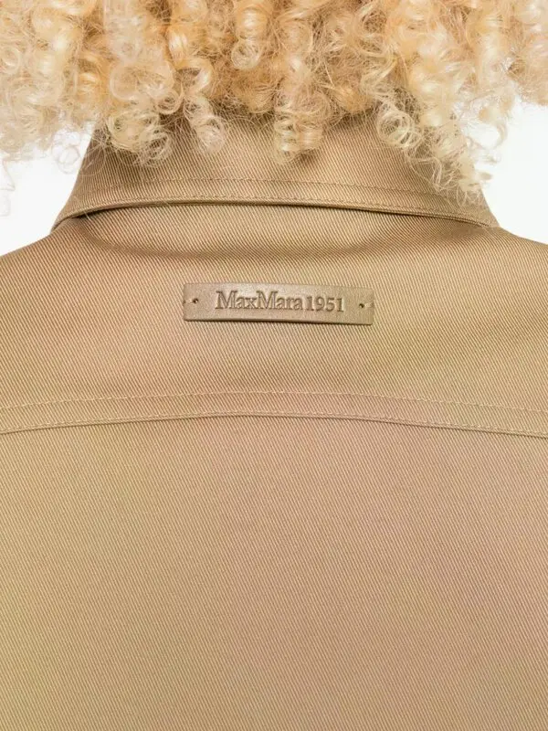 Max Mara Buttoned Cropped Jacket - Brown
