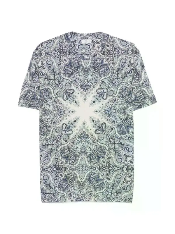Etro Paisley-print T-shirt - Blue