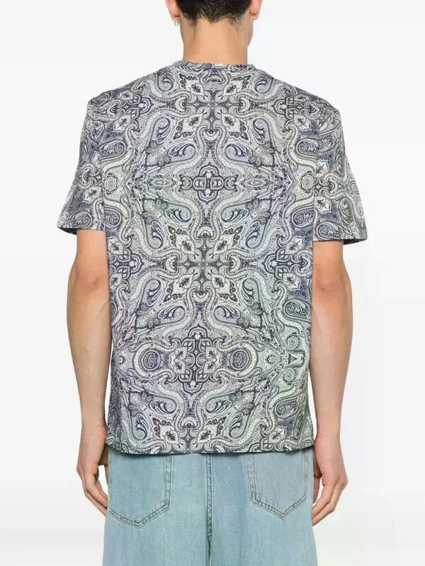 Etro Paisley-print T-shirt - Blue