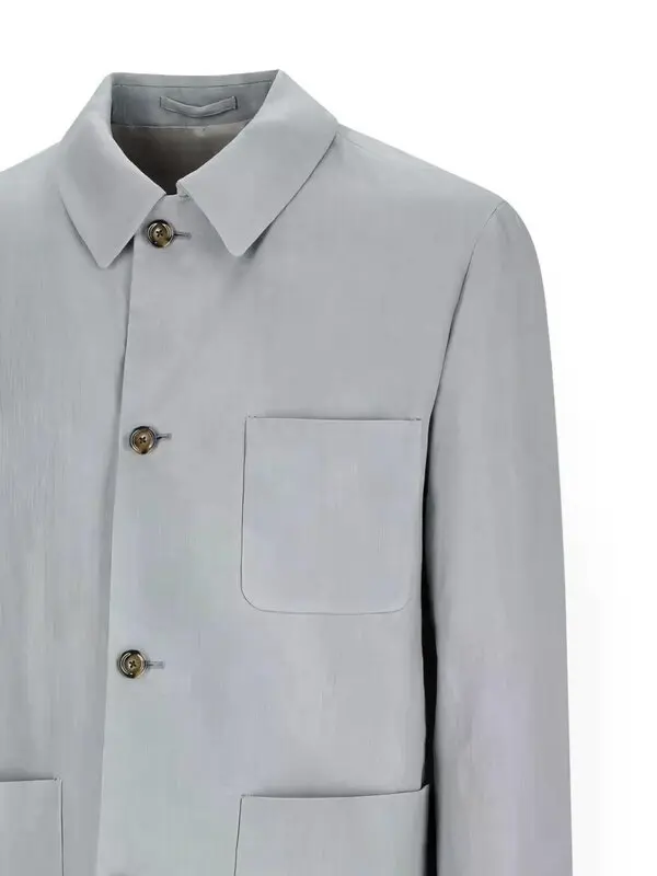 LARDINI Buttoned Pocket Jacket - Grey