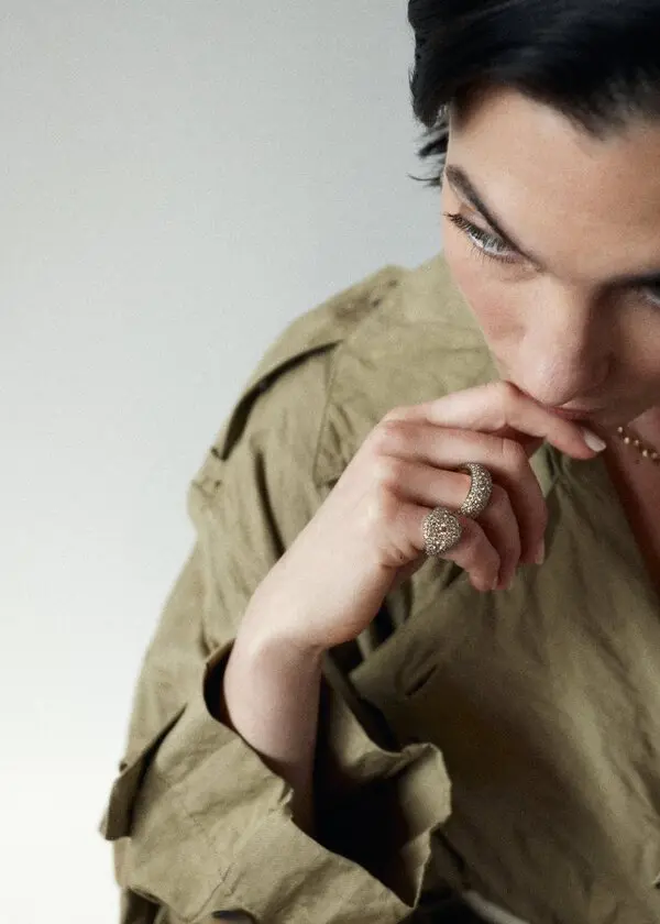 LUCY DELIUS Cognac Diamond Signet Ring - Brown