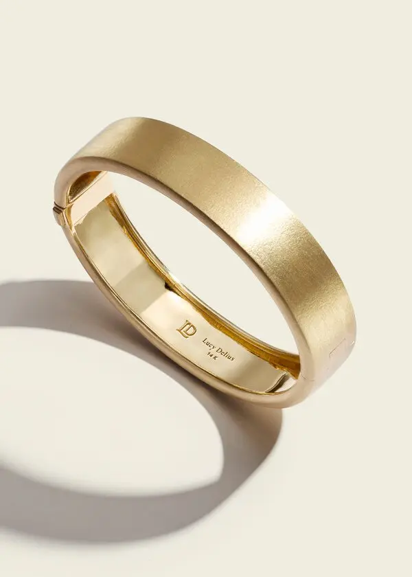LUCY DELIUS Gold Dust Bangle 15mm - Yellow