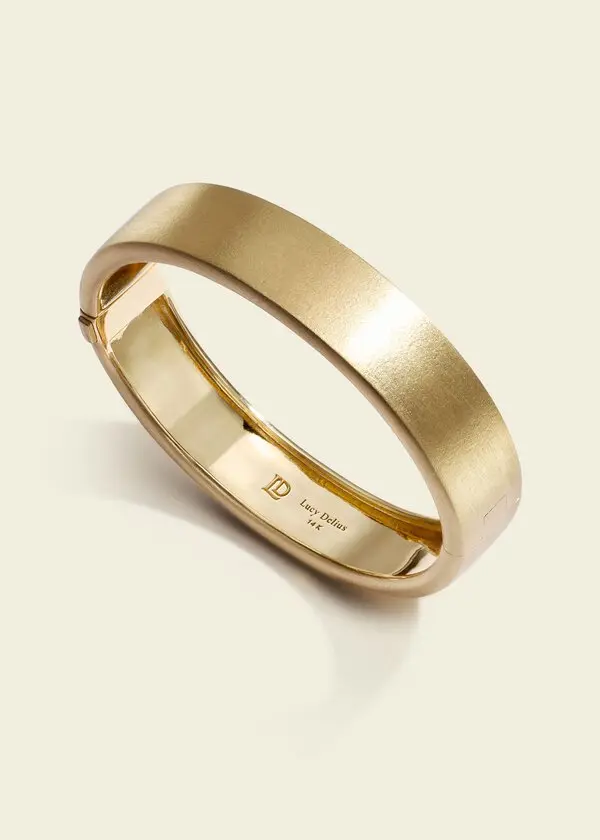 LUCY DELIUS Gold Dust Bangle 15mm - Yellow