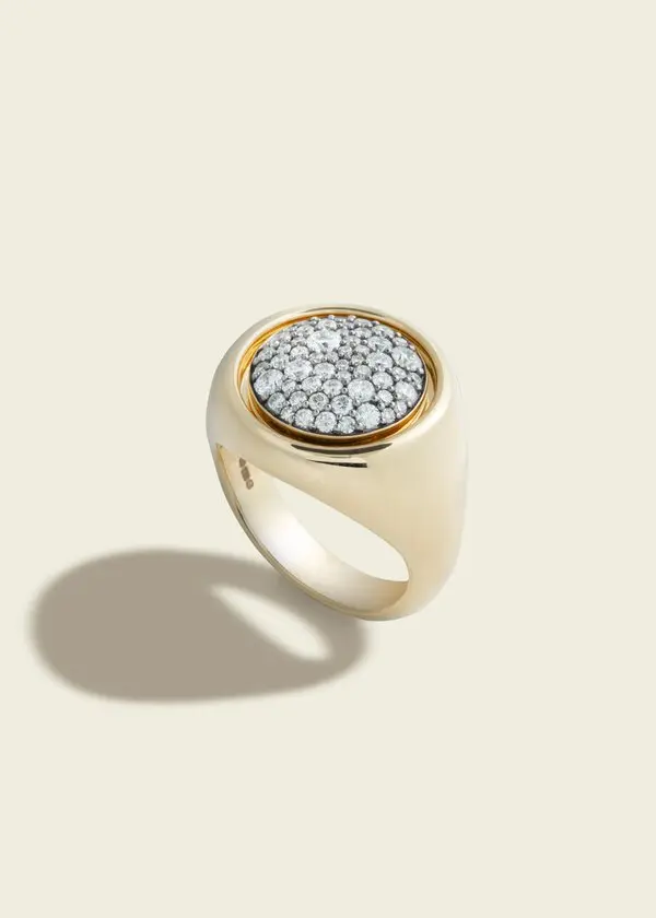 LUCY DELIUS Antique Finish Smartie Ring - Yellow