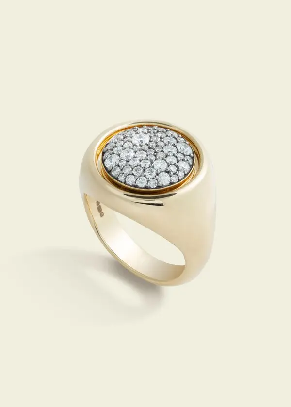 LUCY DELIUS Antique Finish Smartie Ring - Yellow