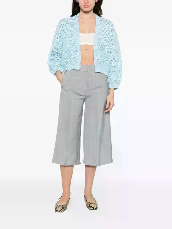 FORTE_FORTE Open-front Cardigan - Blue