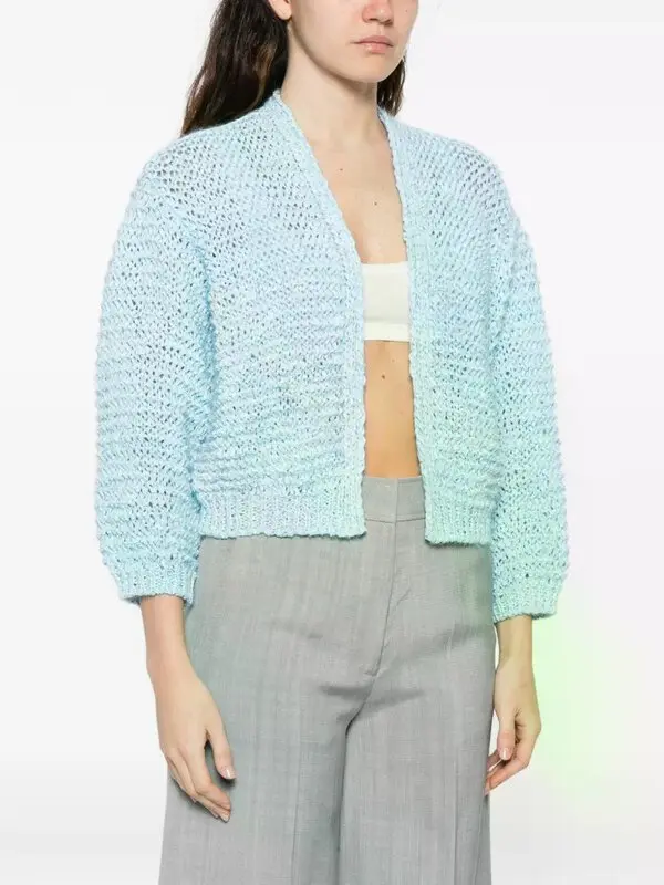 FORTE_FORTE Open-front Cardigan - Blue