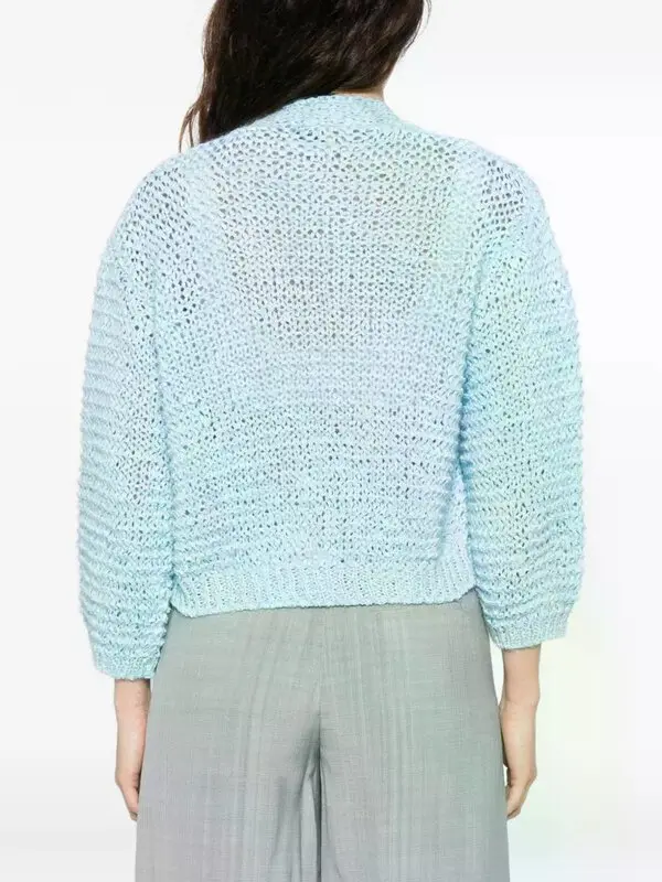 FORTE_FORTE Open-front Cardigan - Blue