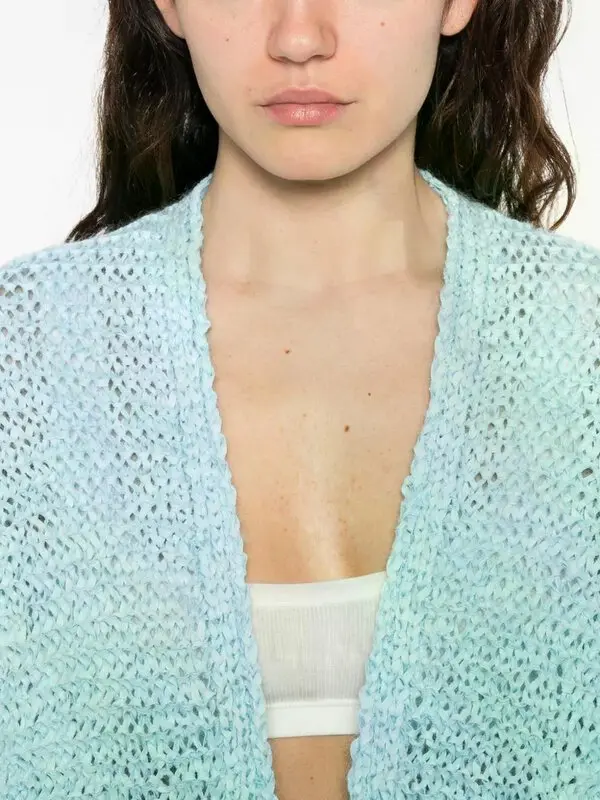 FORTE_FORTE Open-front Cardigan - Blue