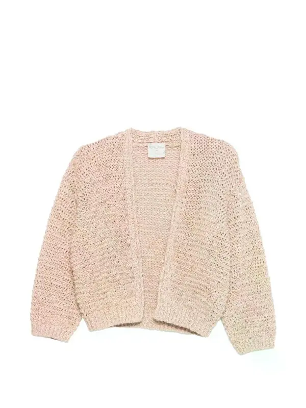 FORTE_FORTE Open-front Knitted Jacket - Neutrals