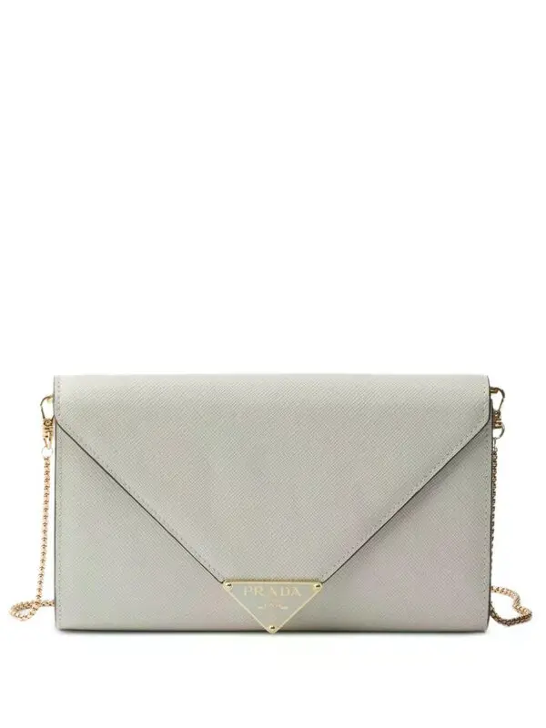 Prada Saffiano Leather Mini Bag With Chain Strap