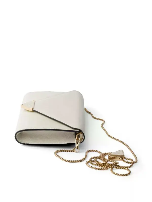 Prada Saffiano Leather Mini Bag With Chain Strap