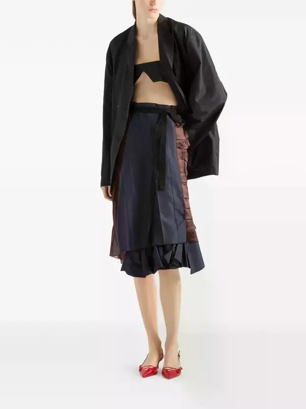 Prada Wool Cropped Top - Grey