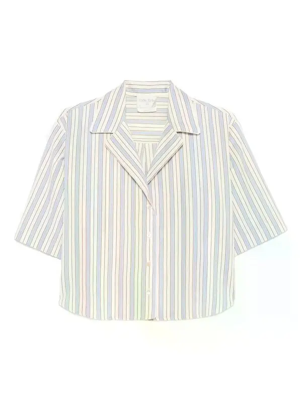 FORTE_FORTE Striped Shirt - Neutrals