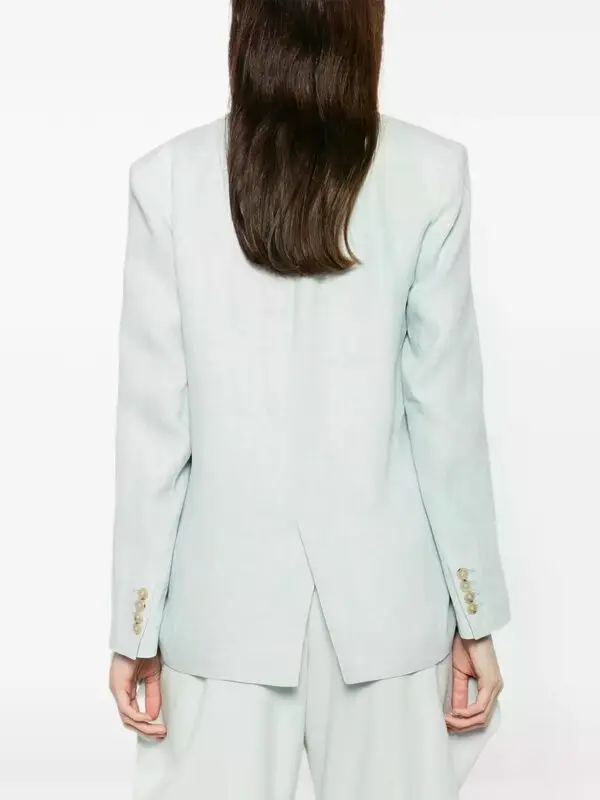 FORTE_FORTE Notched Lapels Single-breasted Blazer - Blue