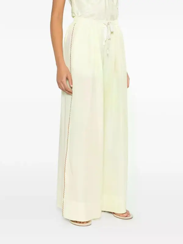 FORTE_FORTE Drawstring Scalloped Trousers
