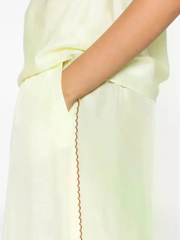 FORTE_FORTE Drawstring Scalloped Trousers