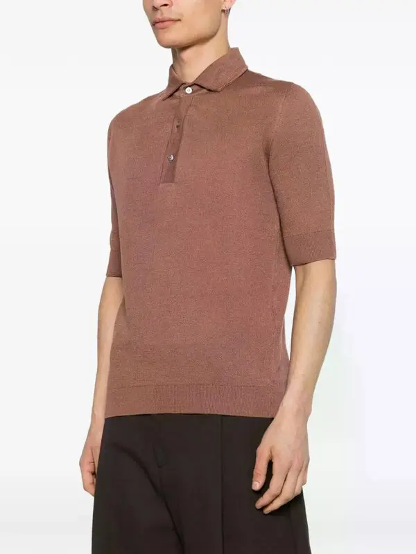LARDINI Buttoned Polo Shirt
