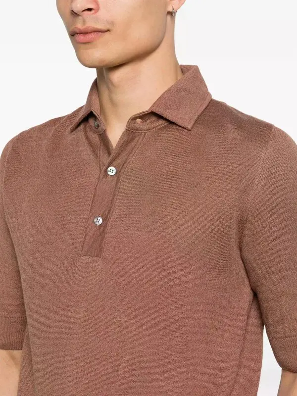 LARDINI Buttoned Polo Shirt