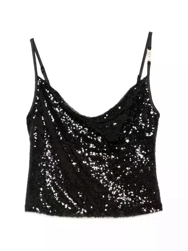 Versace Sequin Embellished Top
