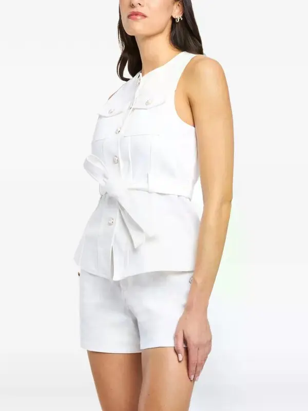Cinq À Sept Buttoned Sleeveless Top