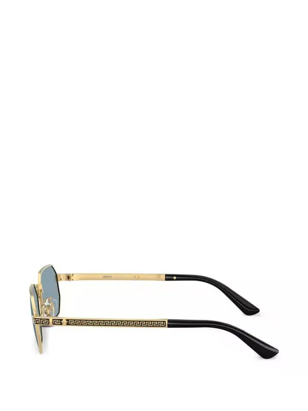 Versace Geometric Frame Sunglasses