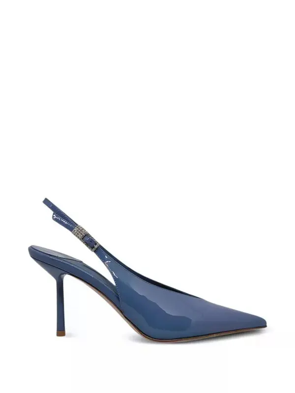 LE SILLA Clivage Pointed Buckle Pumps - Blue