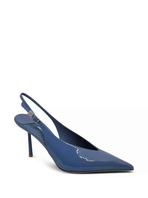 LE SILLA Clivage Pointed Buckle Pumps - Blue