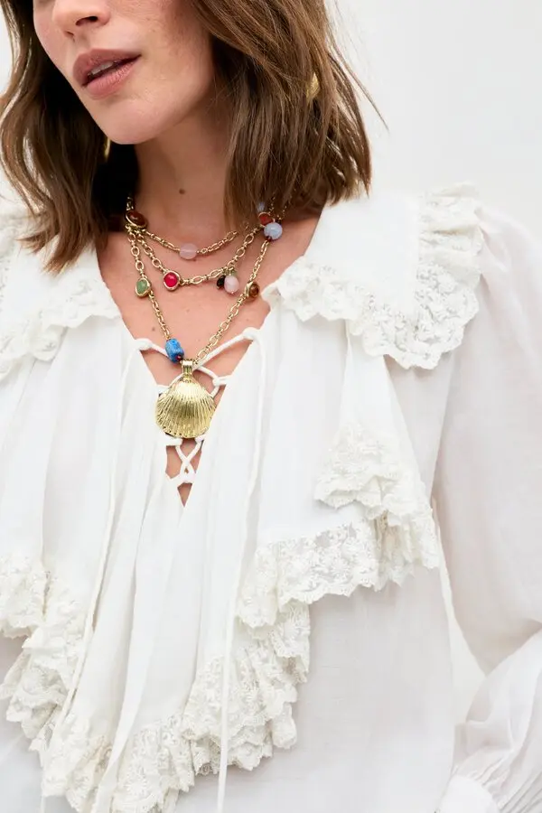 Rixo Milia Regular Blouse - White