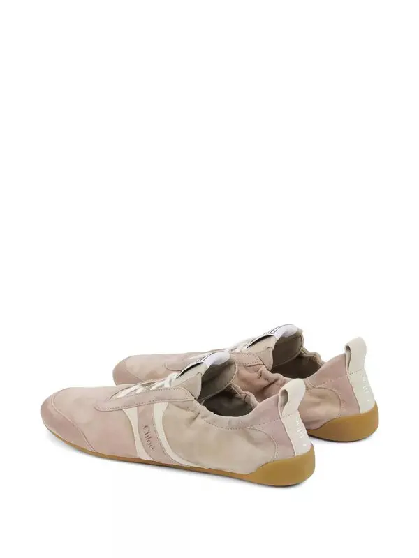 Chloé Panelled Lace-up Sneakers - Pink