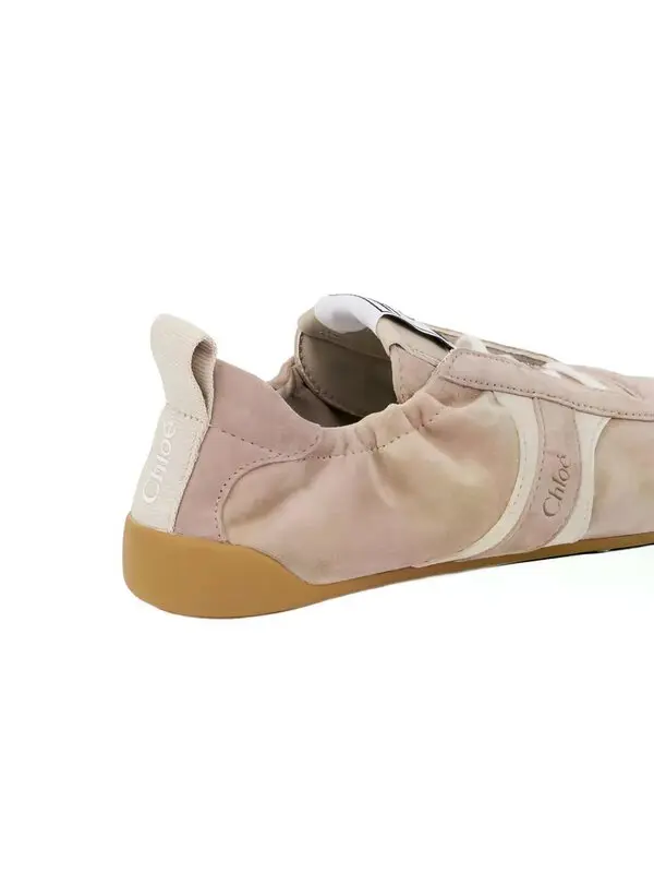Chloé Panelled Lace-up Sneakers - Pink