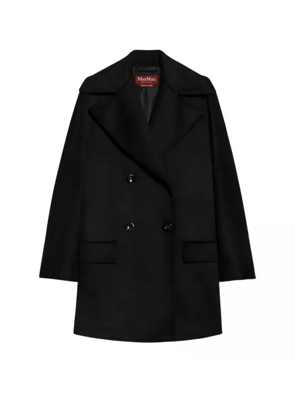 Max Mara Ariana Double-breasted Coat - Black