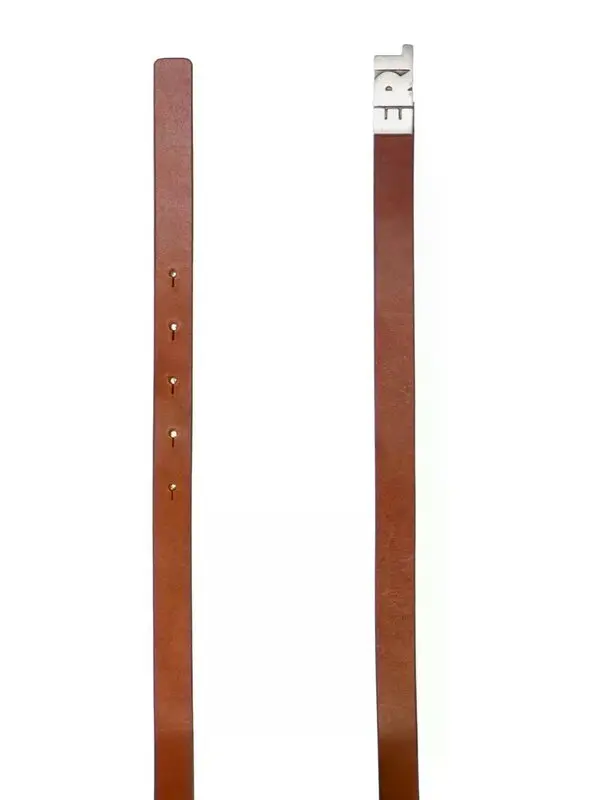 ERL Logo Plaque Belt - Brown