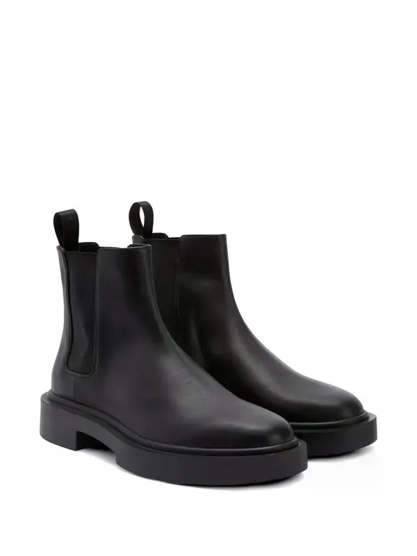 GIUSEPPE ZANOTTI Jeremiah Elastic Leather Chelsea Boots - Black