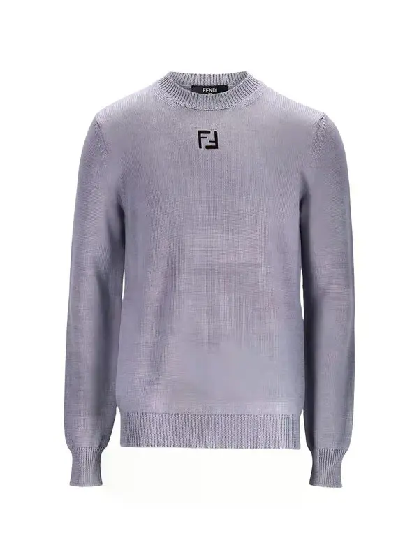 Fendi Logo Sweater - Grey